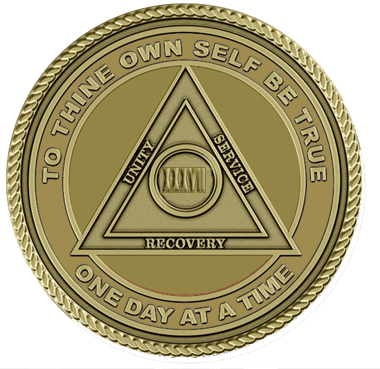 37 Years Sober - 3D Bronze Medallion – Hero Medallions