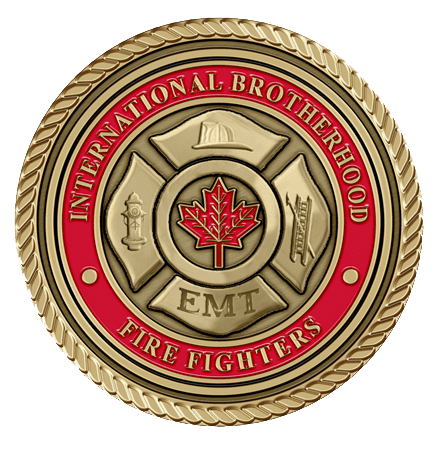 Fire Fighter Canadian - 3D Bronze Medallion – Hero Medallions